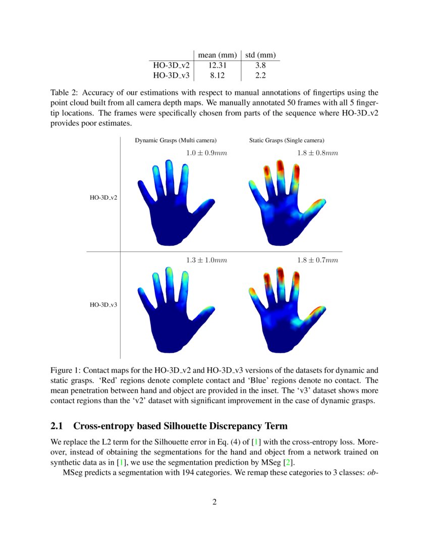 HO-3D_v3: Improving the Accuracy of Hand-Object Annotations of the HO ...