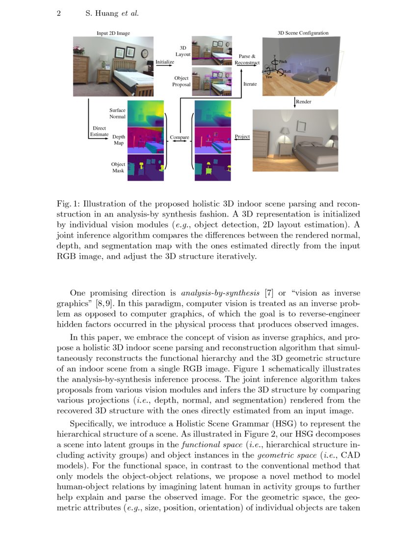 Holistic 3D Scene Parsing and Reconstruction from a Single RGB Image ...