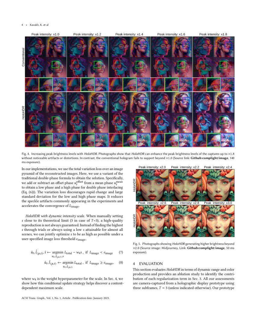 HoloHDR: Multi-color Holograms Improve Dynamic Range | DeepAI