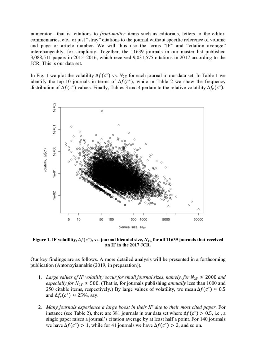 How a Single Paper Affects the Impact Factor: Implications for ...