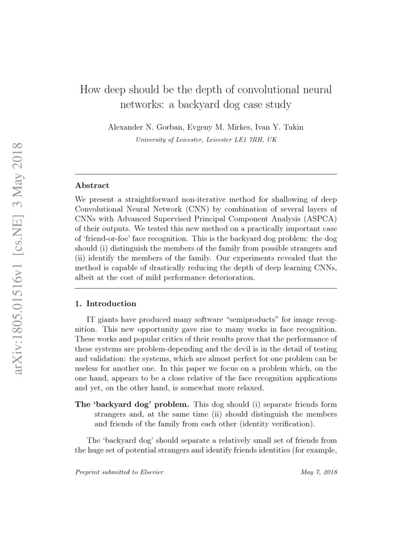 How deep should be the depth of convolutional neural networks: a ...