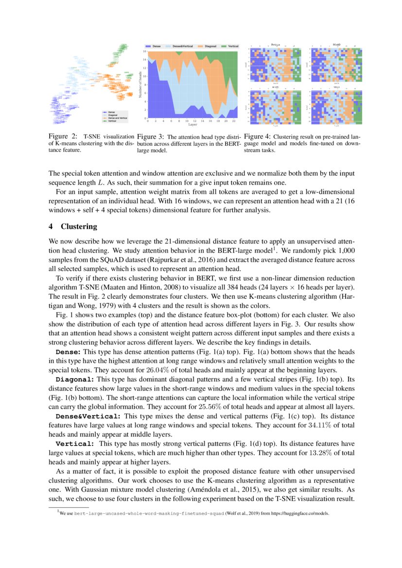 How Far Does BERT Look At:Distance-based Clustering and Analysis of ...