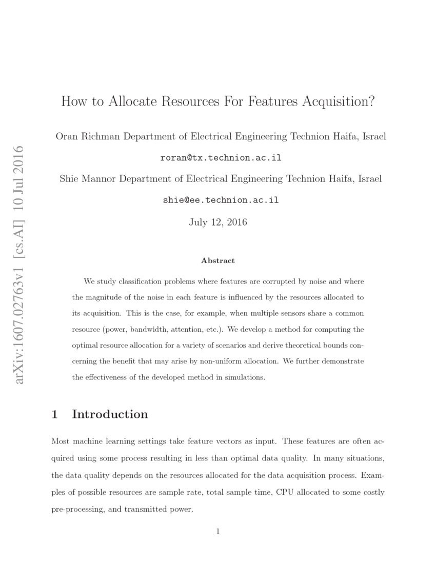 How To Allocate Resources For Features Acquisition DeepAI how-to-allocate-resources-for-features-acquisition-deepai