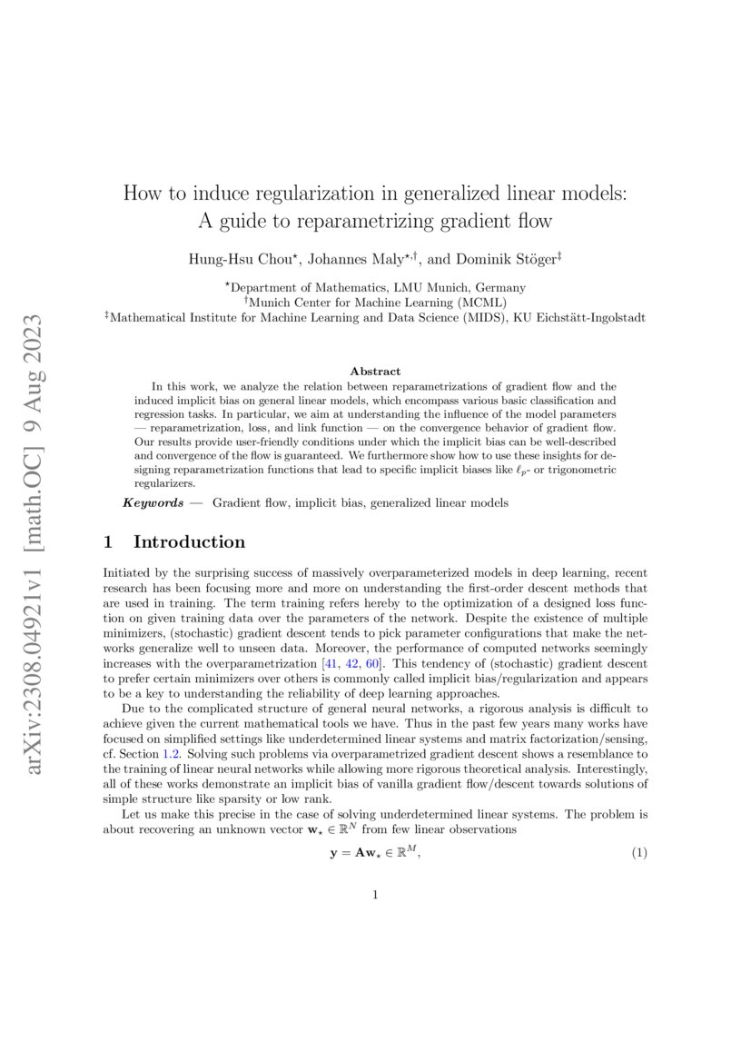 How To Induce Regularization In Generalized Linear Models A Guide To