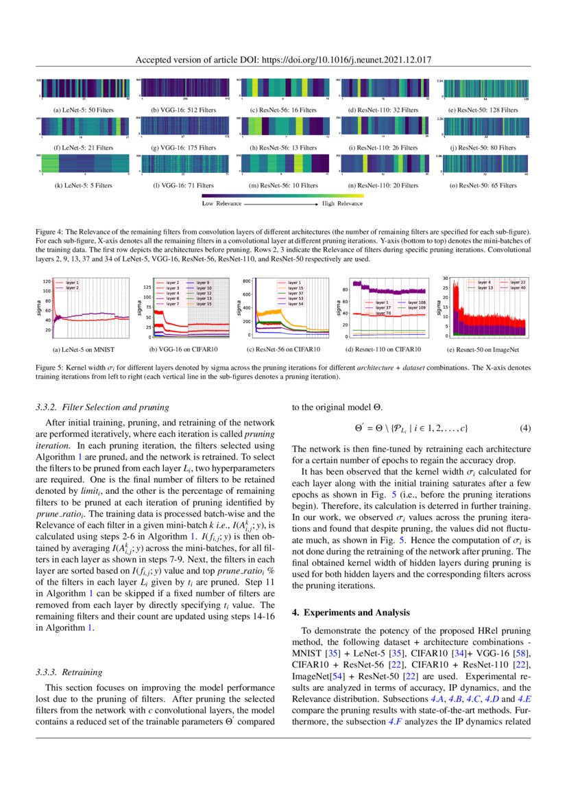 HRel: Filter Pruning based on High Relevance between Activation Maps ...