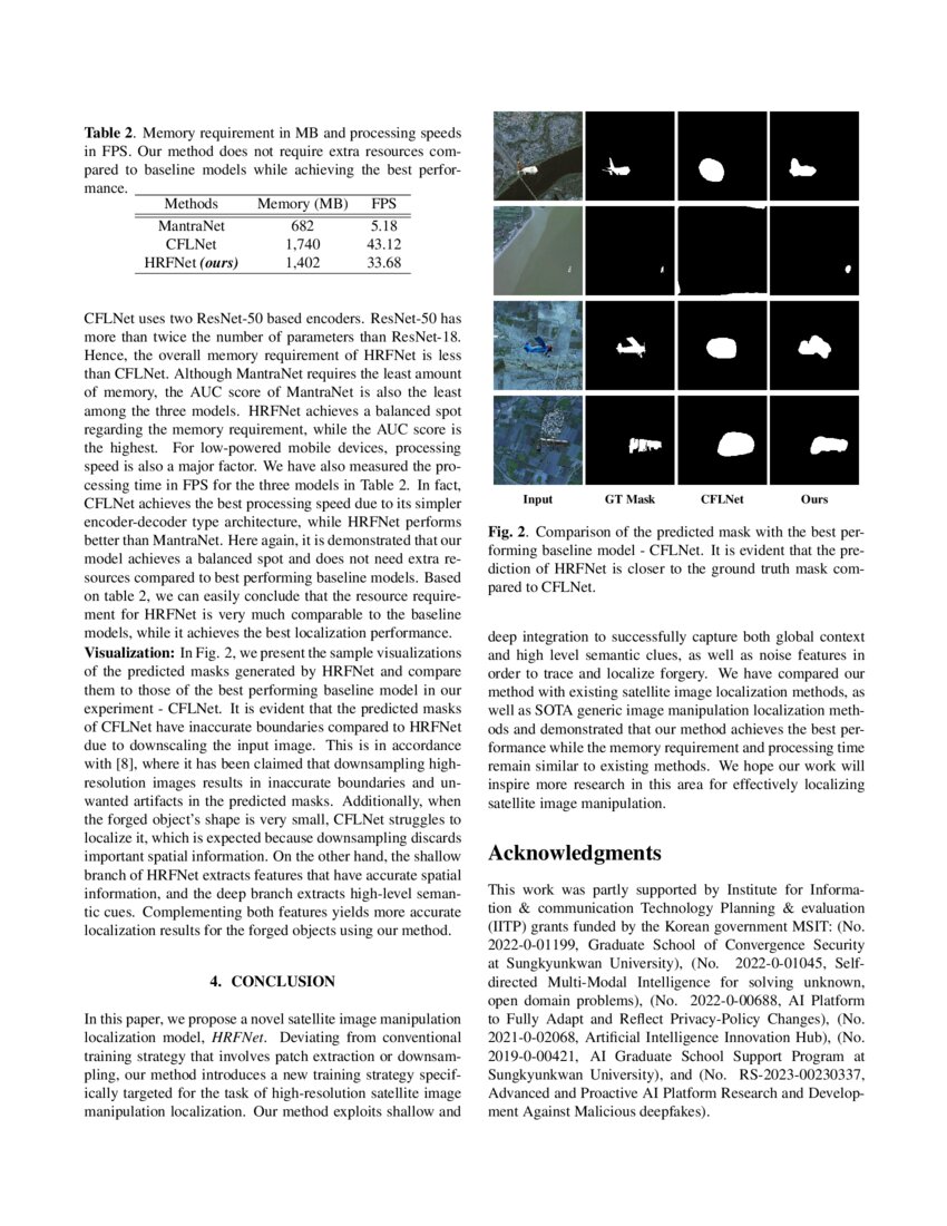 Hrfnet High Resolution Forgery Network For Localizing Satellite Image Manipulation Deepai