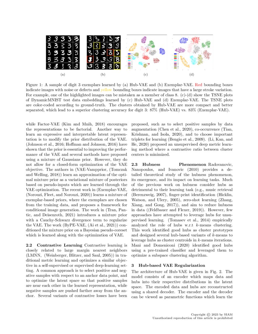 Hub Vae Unsupervised Hub Based Regularization Of Variational Autoencoders Deepai