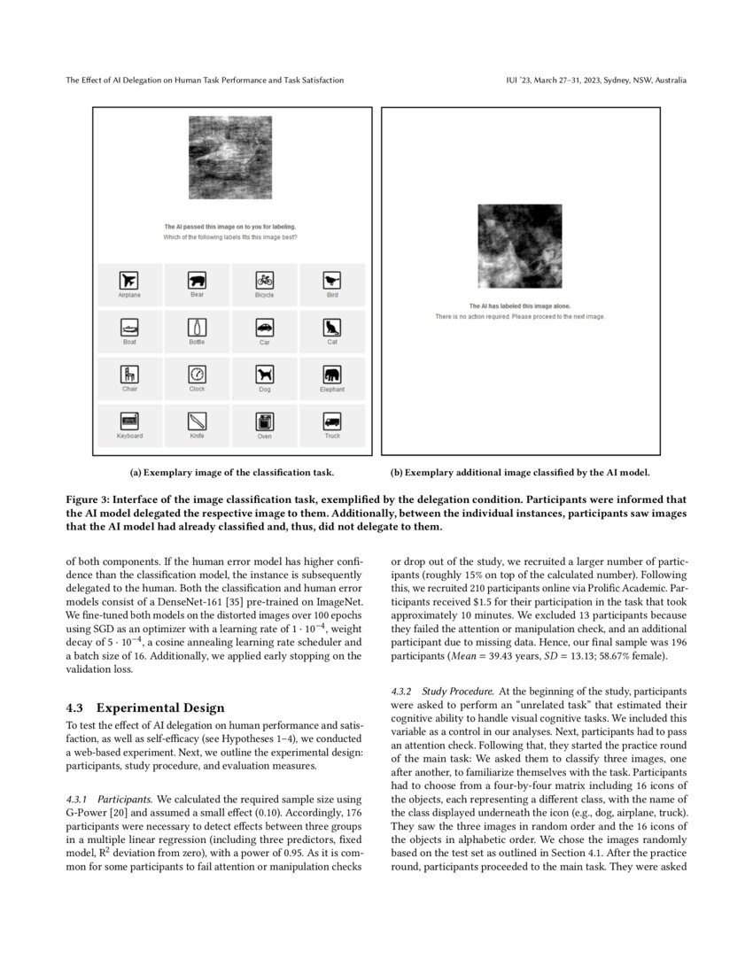 Human-AI Collaboration: The Effect of AI Delegation on Human Task Performance and Task ...