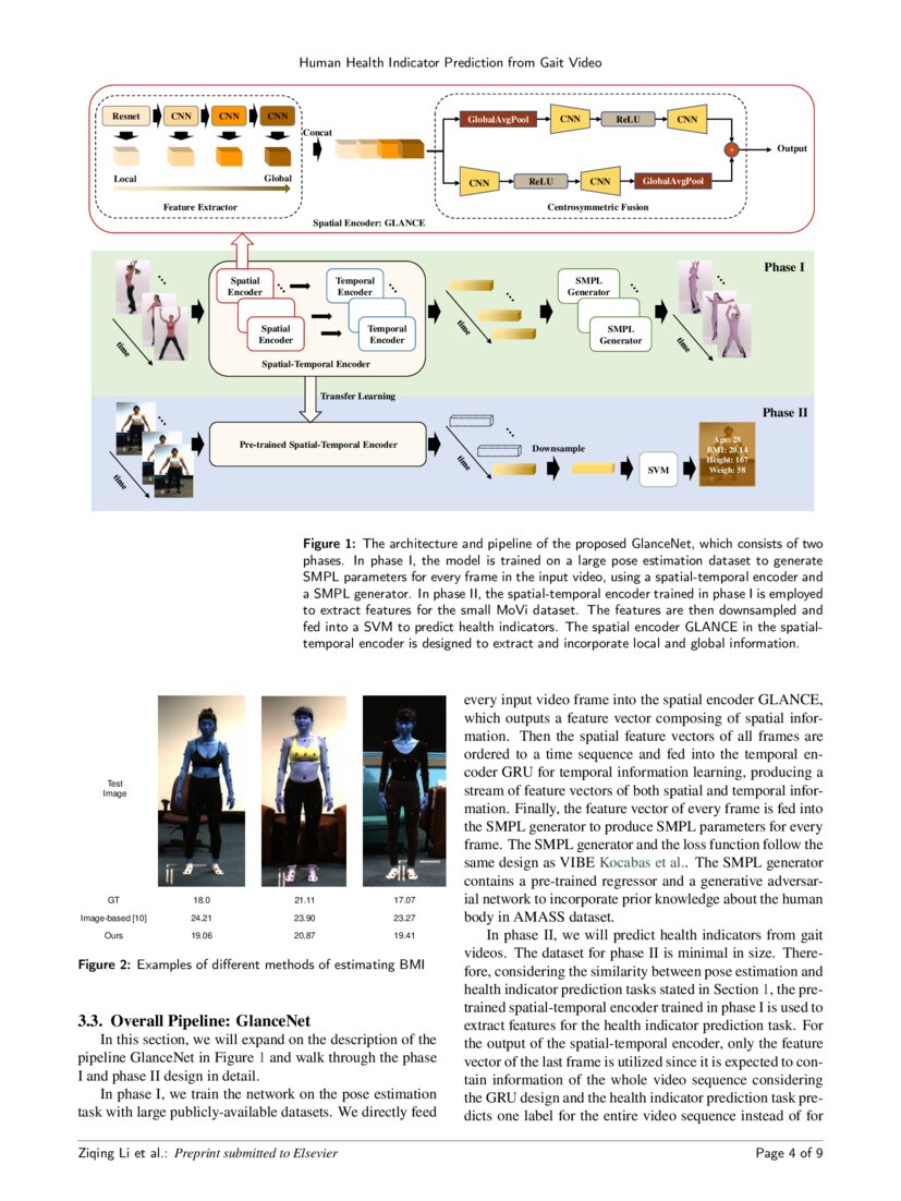 Human Health Indicator Prediction from Gait Video | DeepAI