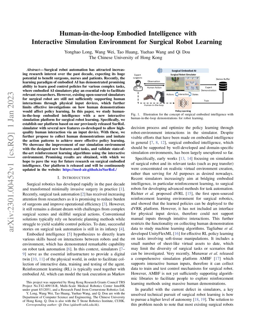Human In The Loop Embodied Intelligence With Interactive Simulation