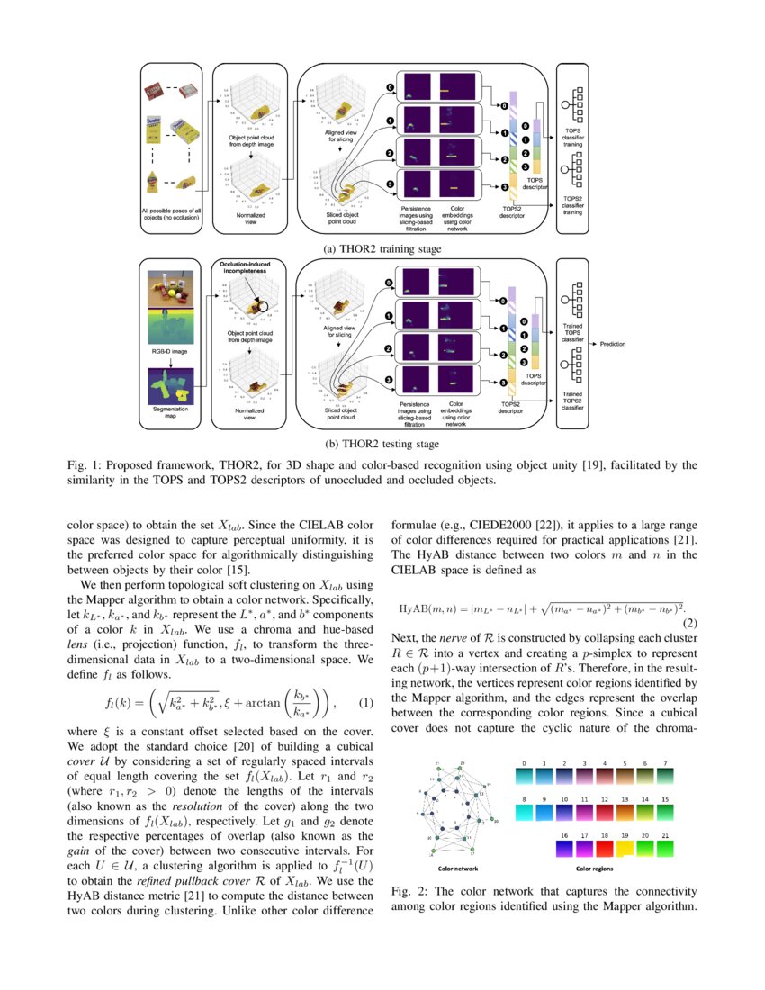 Human Inspired Topological Representations For Visual Object
