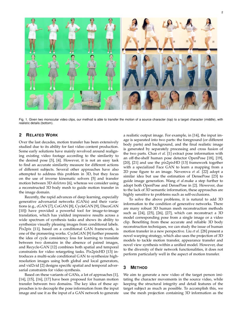 Human Motion Transfer with 3D Constraints and Detail Enhancement | DeepAI