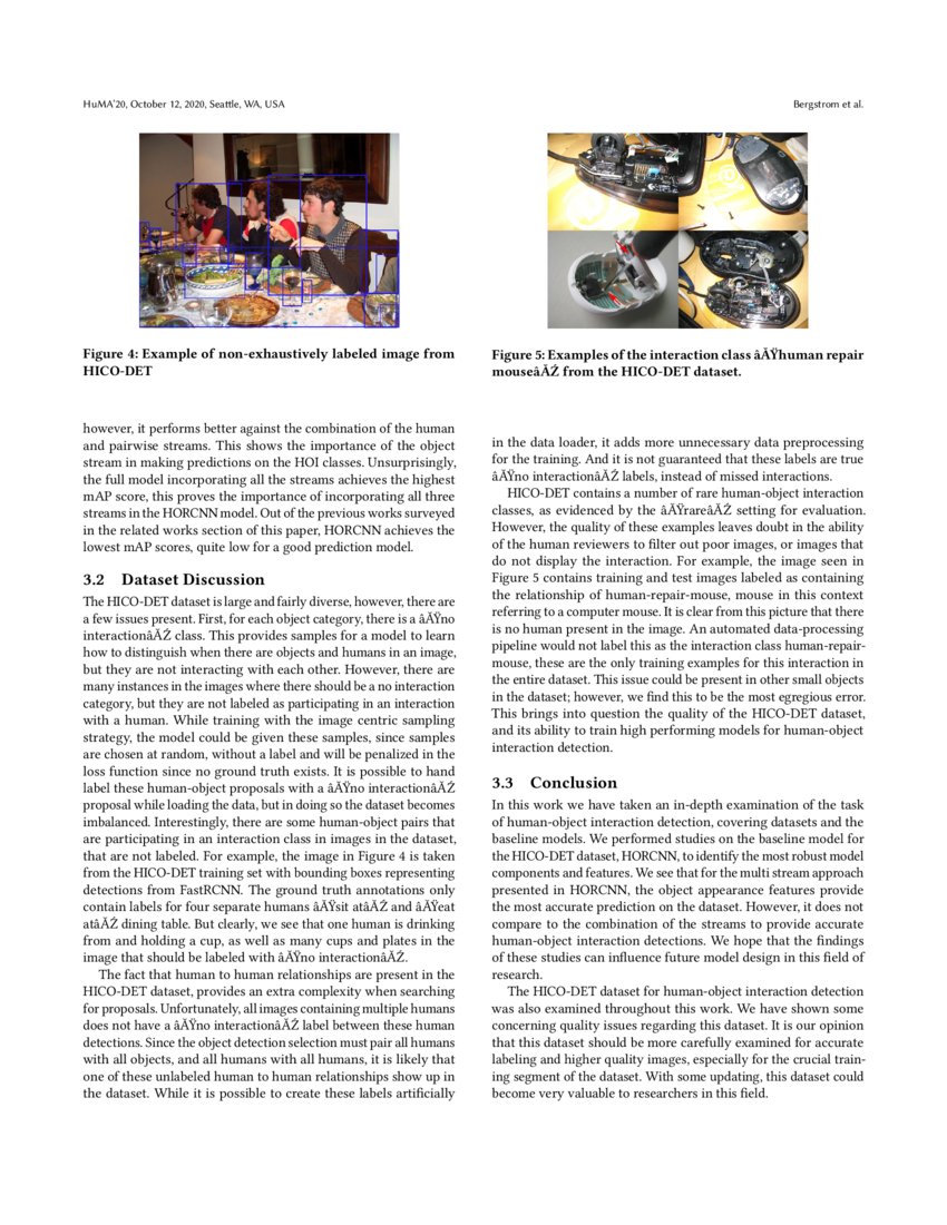 Human Object Interaction Detection A Quick Survey And Examination Of