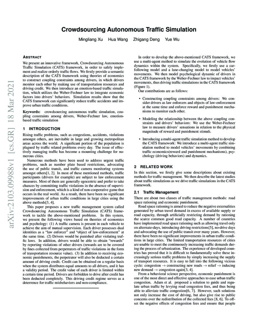 Human Oriented Autonomous Traffic Simulation Deepai 0102