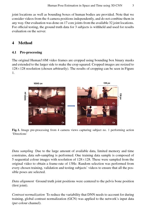 Human Pose Estimation in Space and Time using 3D CNN | DeepAI