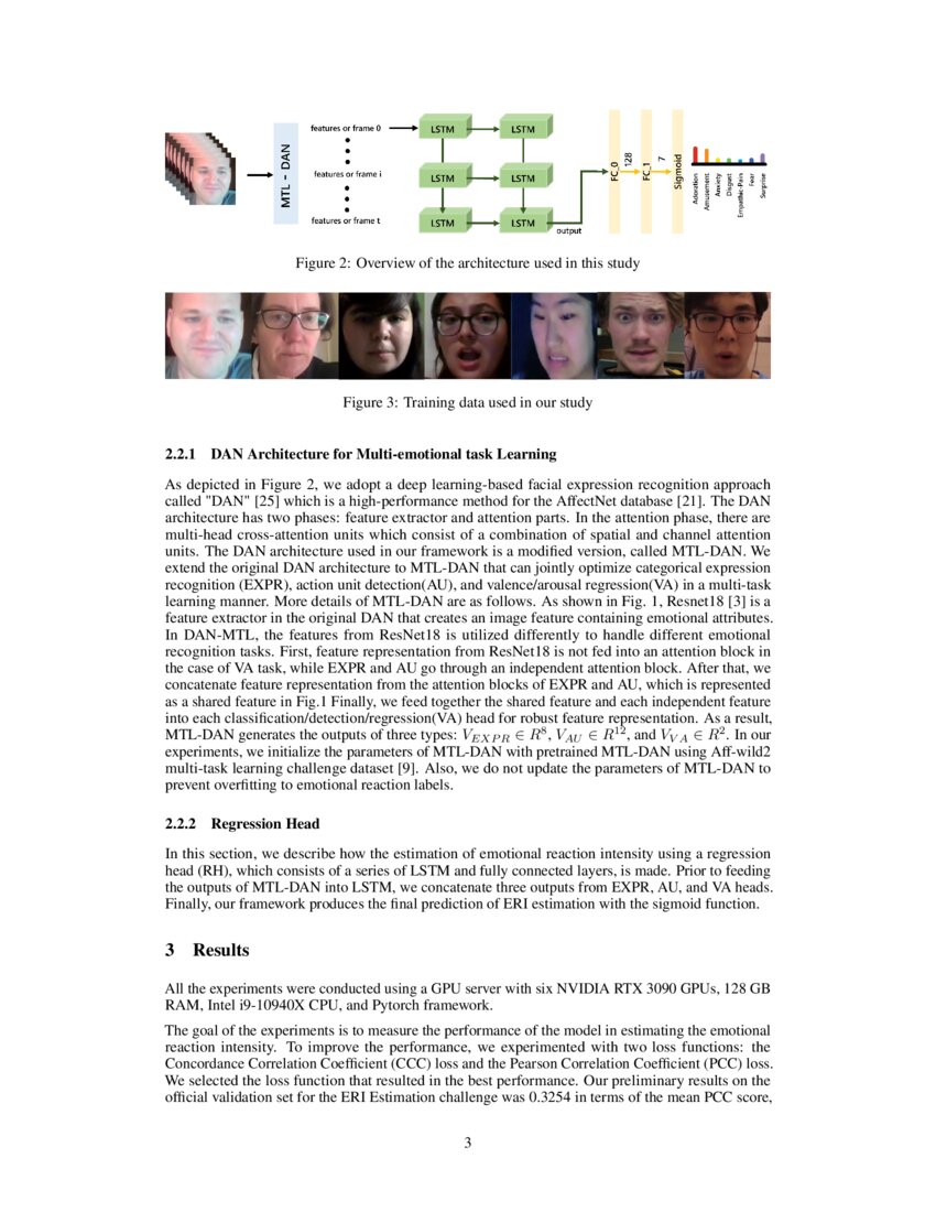 Human Reaction Intensity Estimation With Ensemble Of Multi Task Networks Deepai 