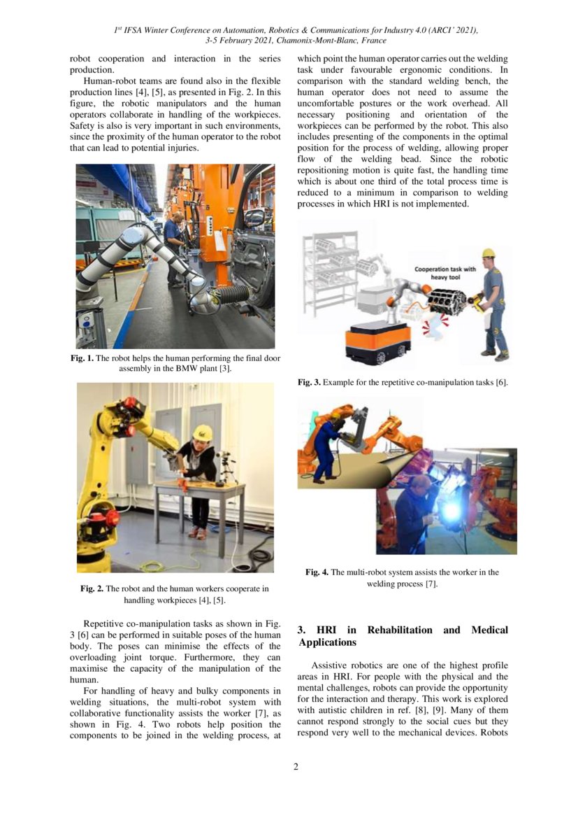 Human-Robot Interaction: Applications | DeepAI