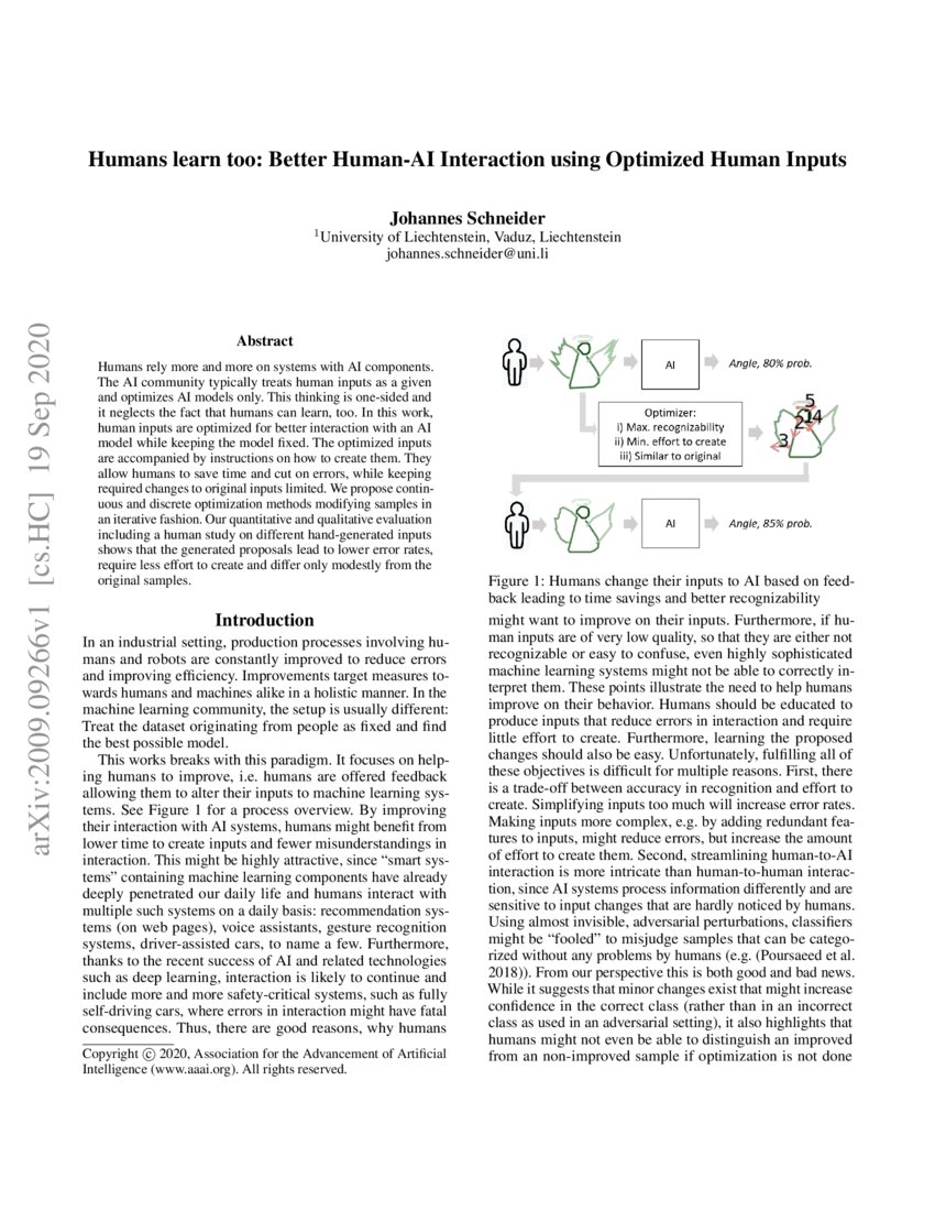 Humans learn too: Better Human-AI Interaction using Optimized Human ...