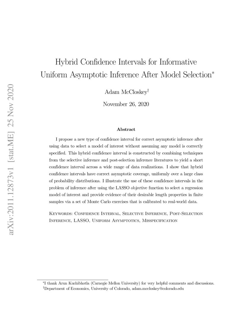 Hybrid Confidence Intervals for Informative Uniform Asymptotic ...