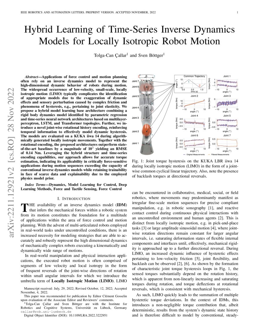 Hybrid Learning Of Time Series Inverse Dynamics Models For Locally