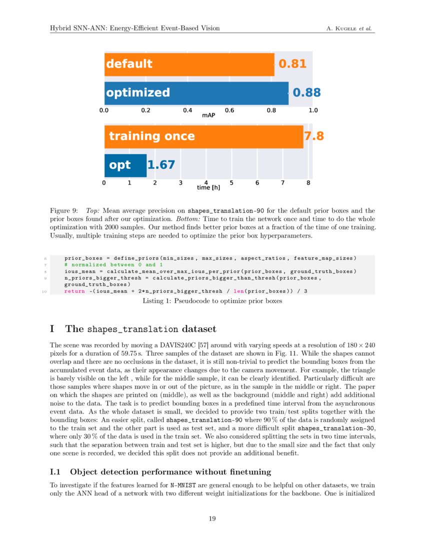 Hybrid SNN-ANN: Energy-Efficient Classification and Object Detection ... Hybrid SNN-ANN: Energy-Efficient Classification and Object Detection ...