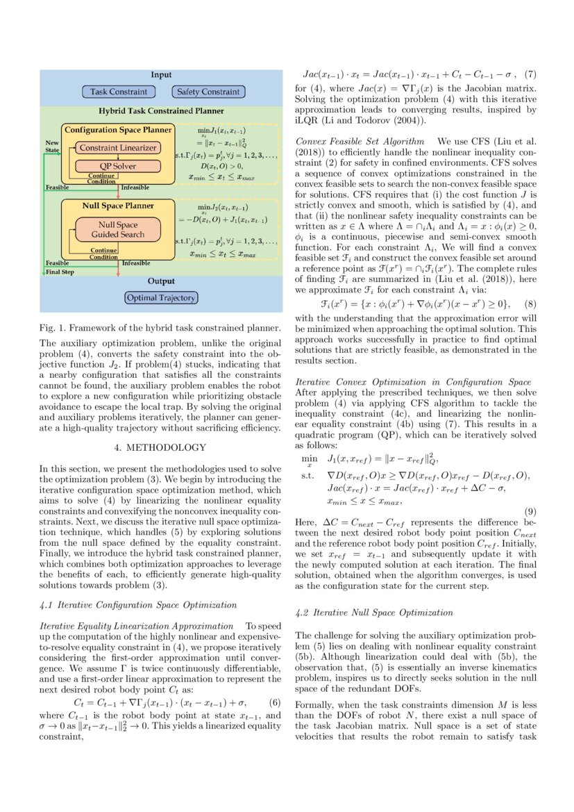 Hybrid Task Constrained Planner for Robot Manipulator in Confined Environment | DeepAI