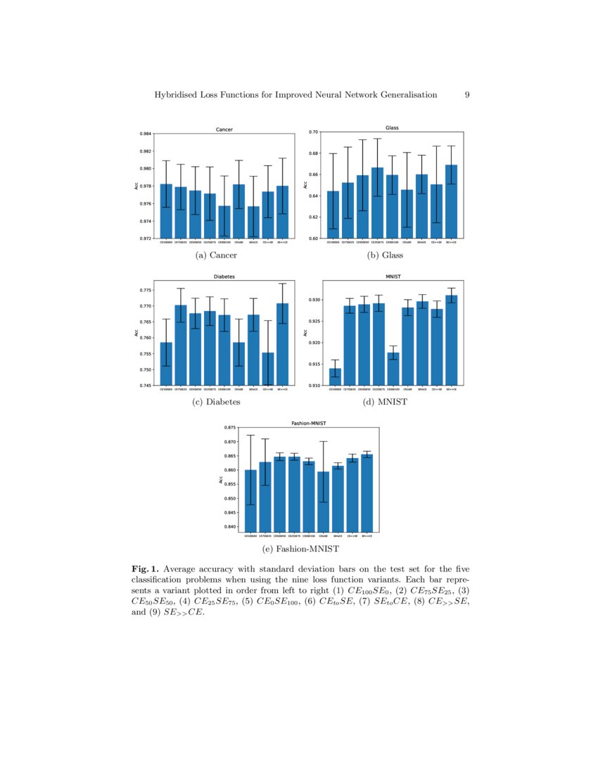 Hybridised Loss Functions for Improved Neural Network Generalisation ...