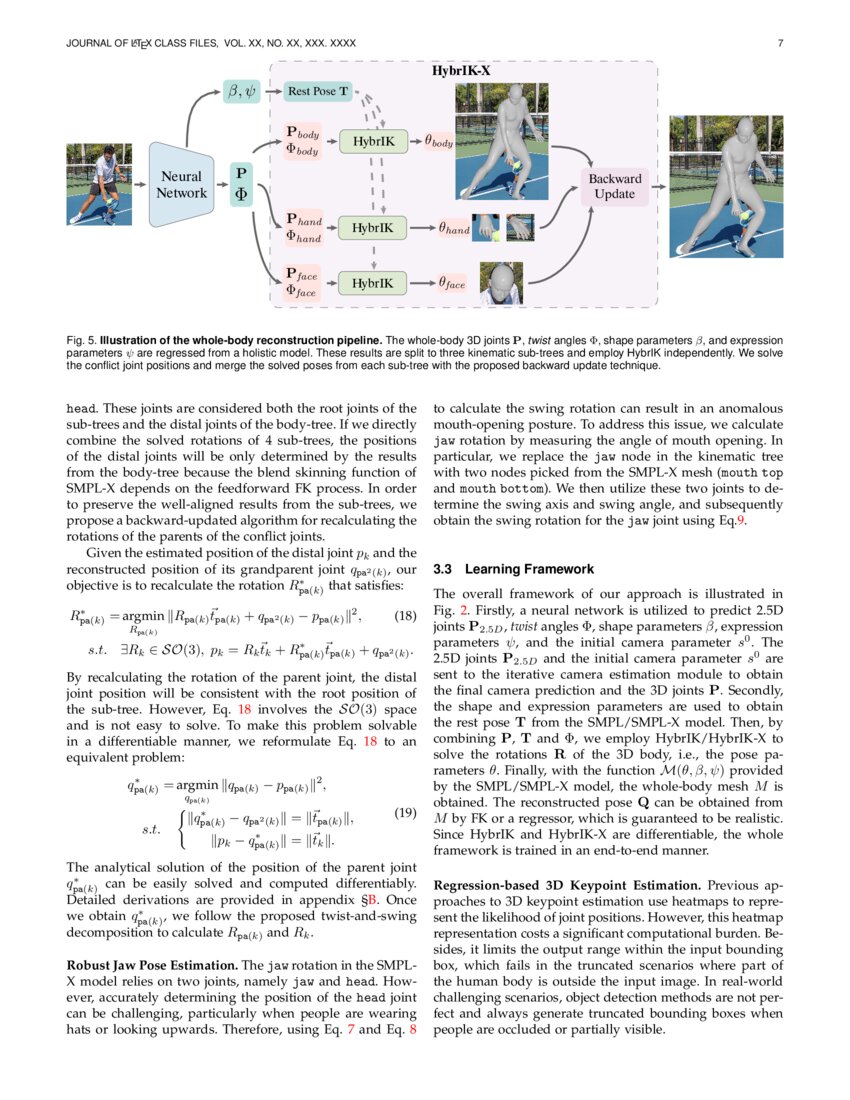 HybrIK-X: Hybrid Analytical-Neural Inverse Kinematics for Whole-body Mesh Recovery | DeepAI