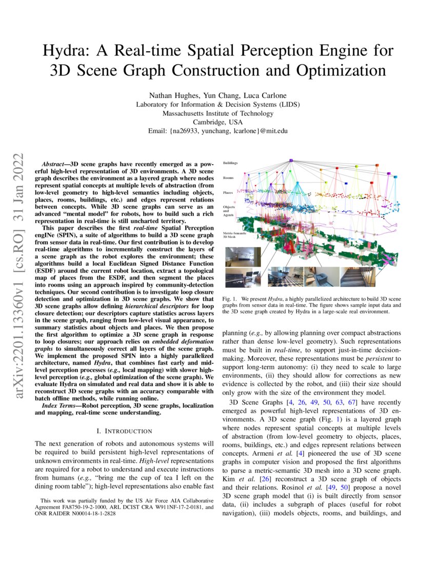 Hydra: A Real-time Spatial Perception Engine for 3D Scene Graph ...