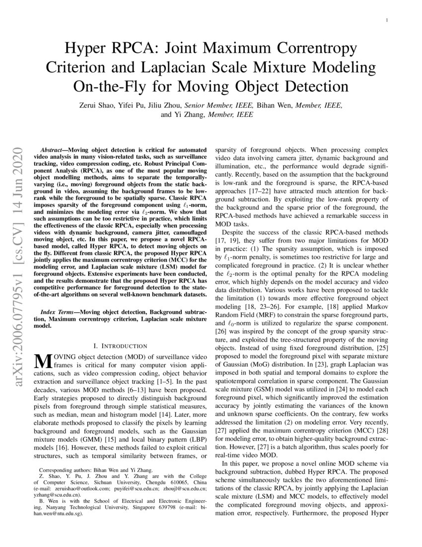 Hyper RPCA: Joint Maximum Correntropy Criterion and Laplacian Scale Mixture Modeling On-the-Fly ...