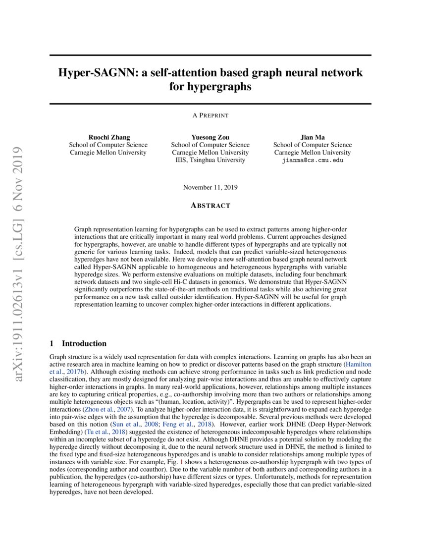 Hyper-SAGNN: a self-attention based graph neural network for ...