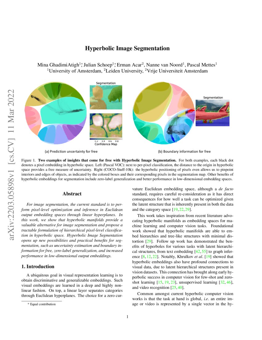 Hyperbolic Image Segmentation | DeepAI