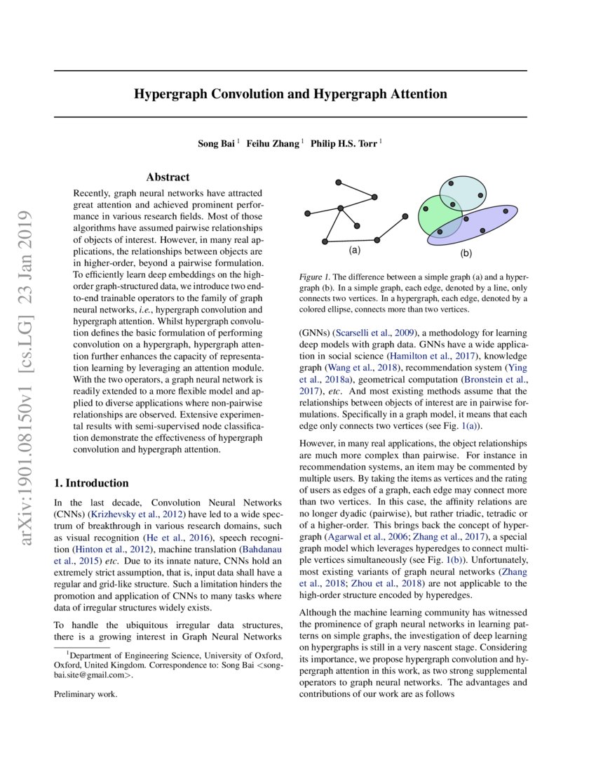 Hypergraph Convolution And Hypergraph Attention Deepai