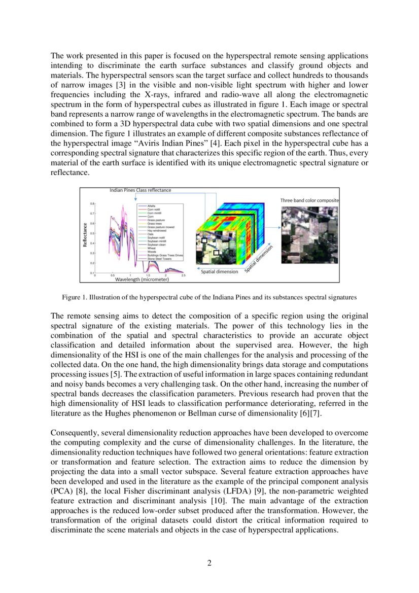 Hyperspectral Images Classification and Dimensionality Reduction using ... Hyperspectral Images Classification and Dimensionality Reduction using ...