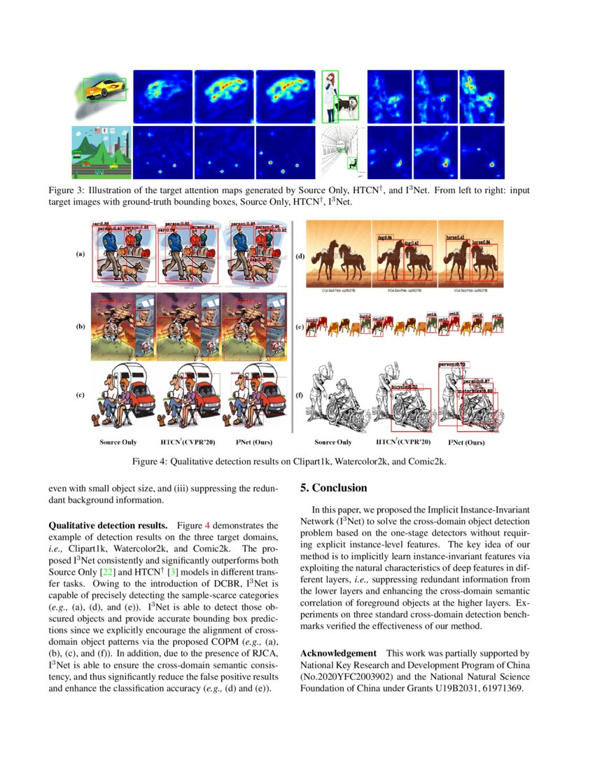 I^3Net: Implicit Instance-Invariant Network for Adapting One-Stage Object Detectors | DeepAI