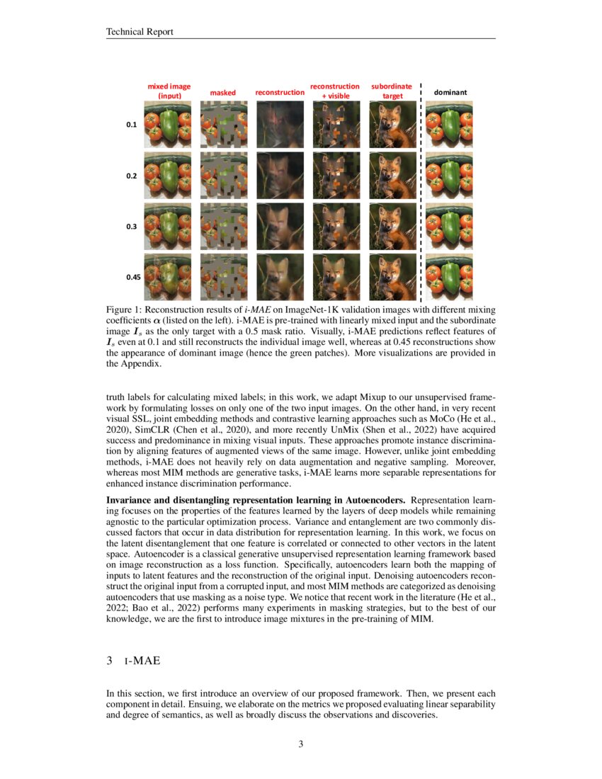 i-MAE: Are Latent Representations in Masked Autoencoders Linearly ...