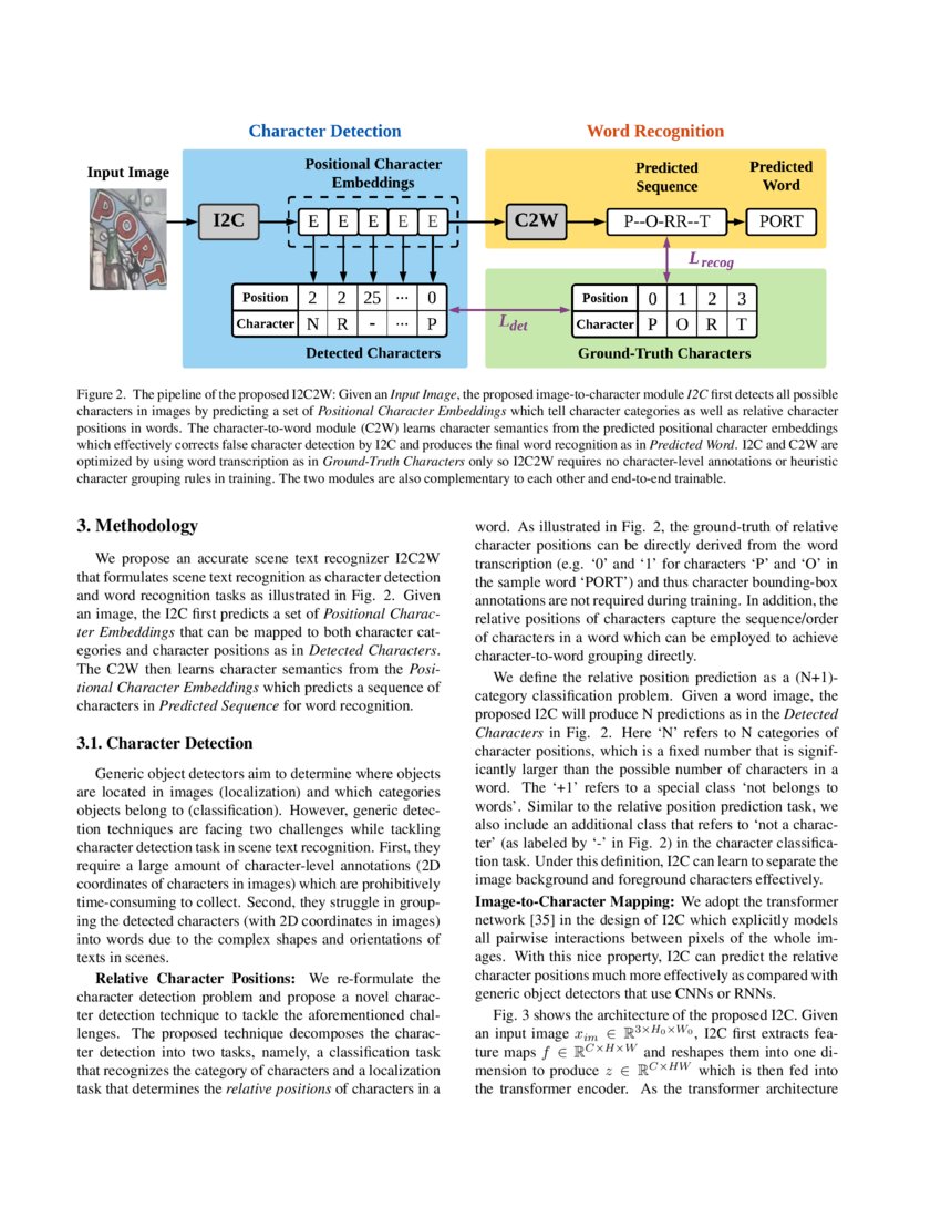 I2C2W: Image-to-Character-to-Word Transformers for Accurate Scene Text ...