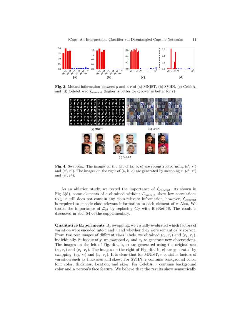 iCaps: An Interpretable Classifier via Disentangled Capsule Networks ...