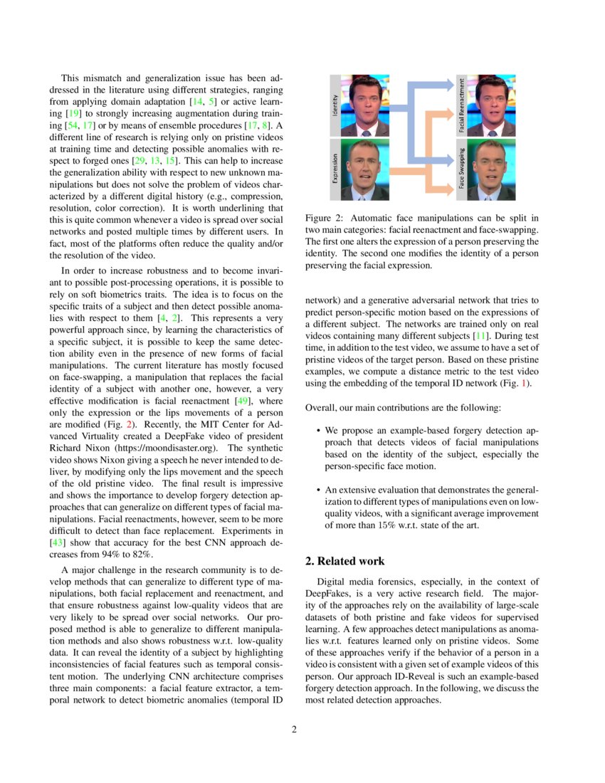 ID-Reveal: Identity-aware DeepFake Video Detection | DeepAI