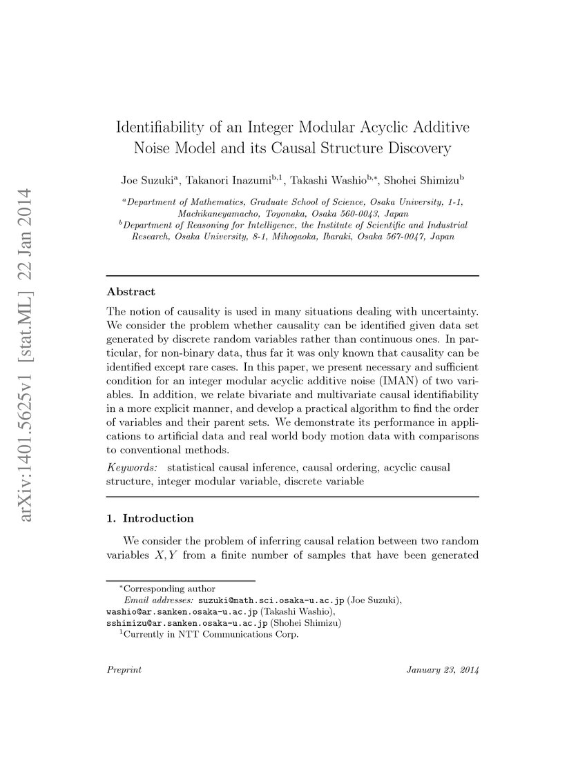 Identifiability Of An Integer Modular Acyclic Additive Noise Model And Its Causal Structure