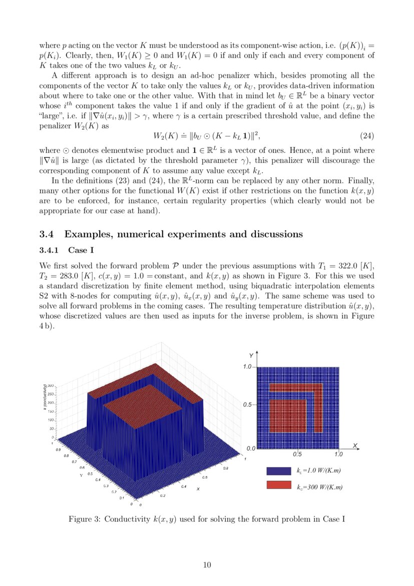 Identification of the heterogeneous conductivity in an inverse heat conduction problem | DeepAI