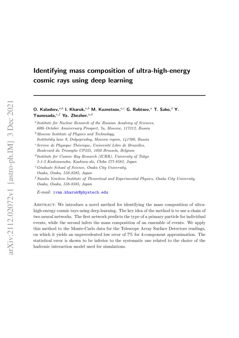 Identifying mass composition of ultra-high-energy cosmic rays using ...