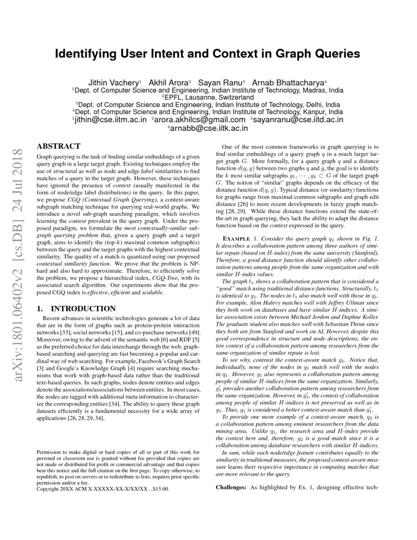 Identifying User Intent And Context In Graph Queries Deepai 0801