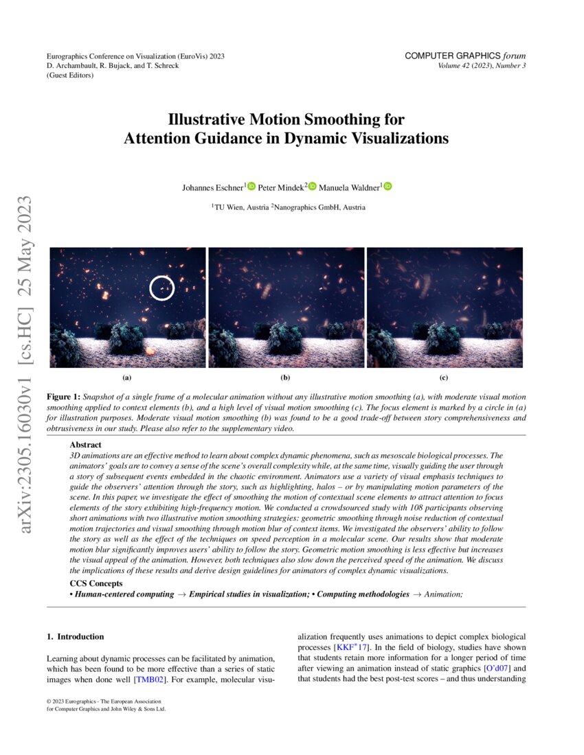 Illustrative Motion Smoothing for Attention Guidance in Dynamic ...