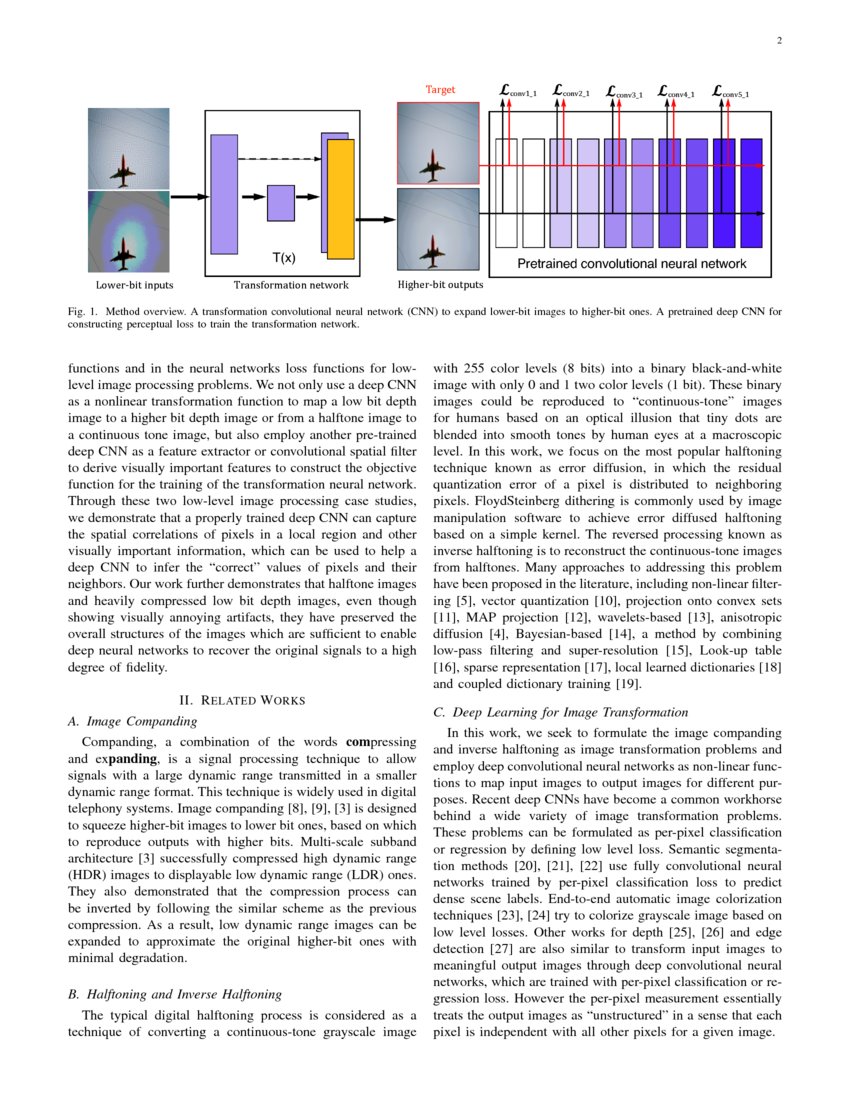 Image Companding and Inverse Halftoning using Deep Convolutional Neural Networks | DeepAI