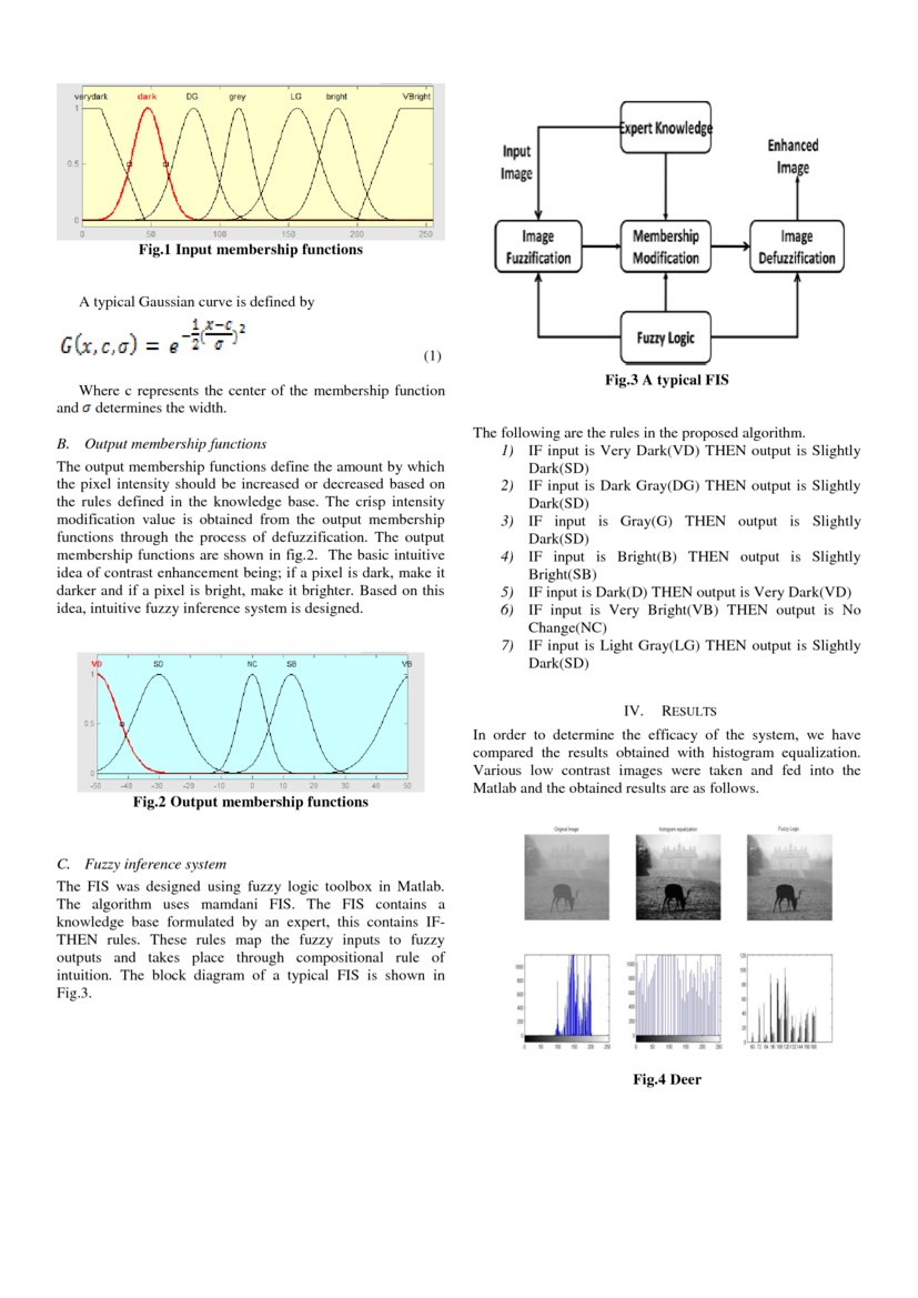 Image Contrast Enhancement Using Fuzzy Logic Deepai