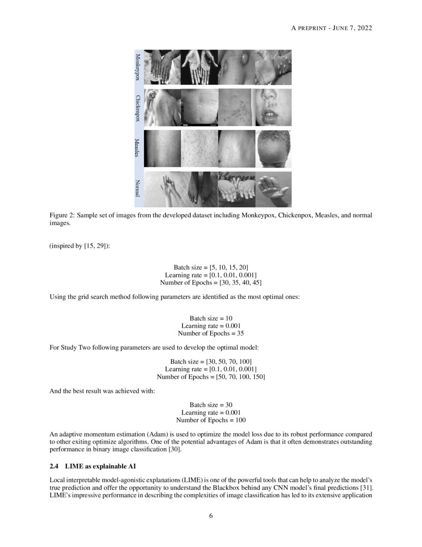 Image Data collection and implementation of deep learning-based model in detecting Monkeypox ...