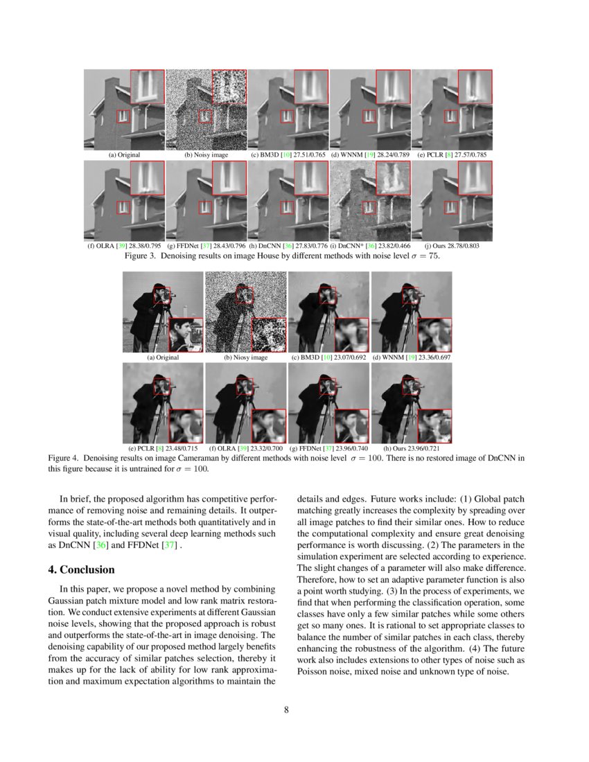Image Denoising By Gaussian Patch Mixture Model And Low Rank Patches Deepai