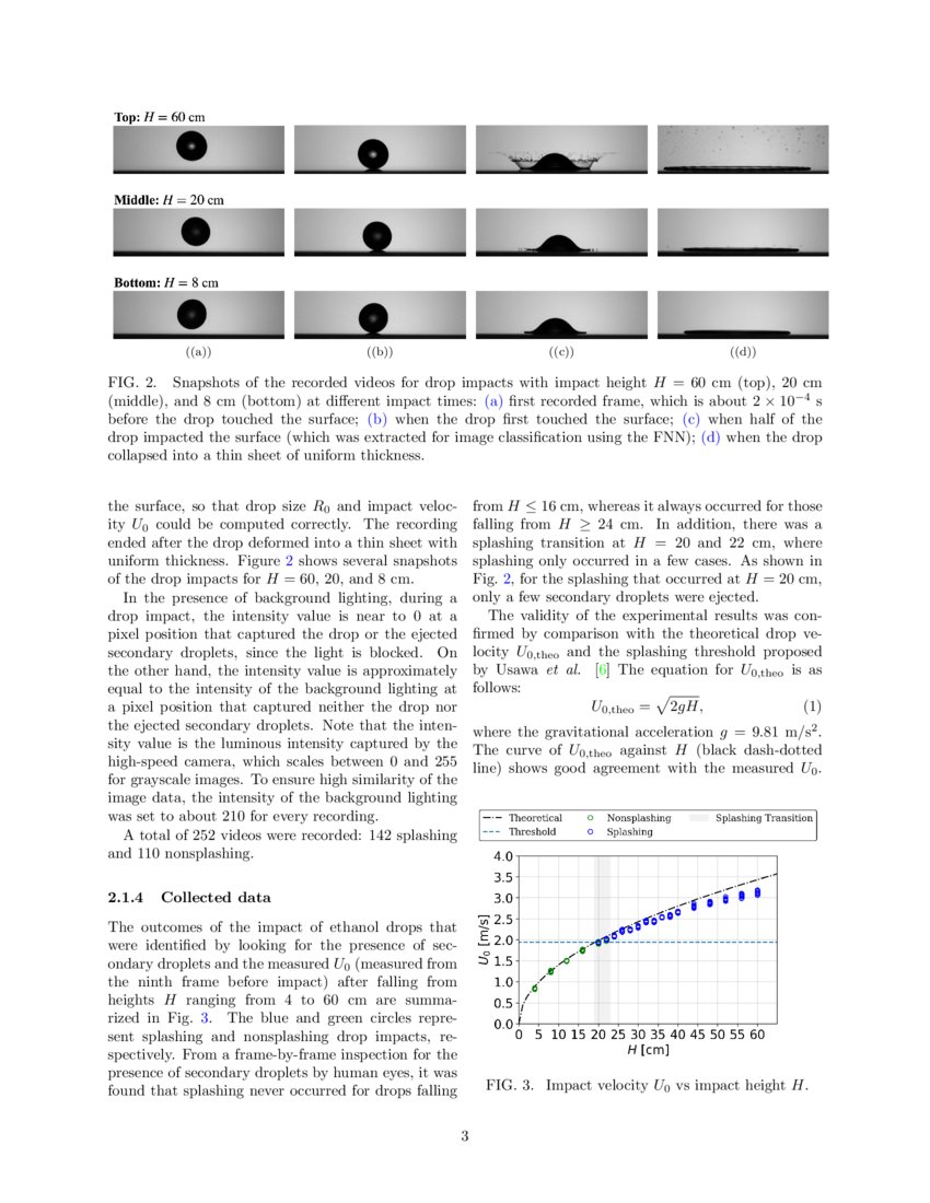 Image Features Of A Splashing Drop On A Solid Surface Extracted Using A Feedforward Neural