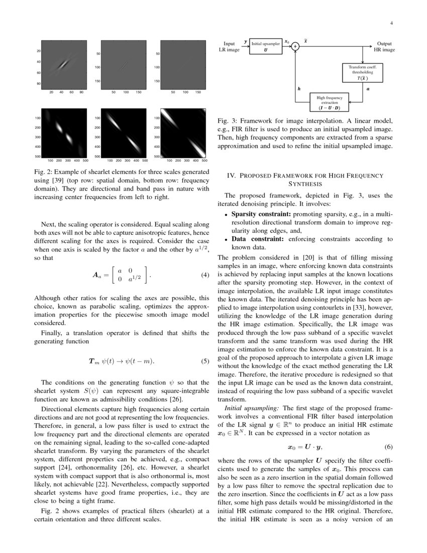 Image interpolation using Shearlet based iterative refinement | DeepAI